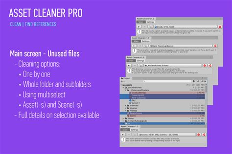 Asset Cleaner Pro Clean Find References Utilities Tools Unity