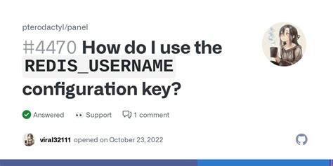 How Do I Use The `redisusername` Configuration Key · Pterodactyl Panel · Discussion 4470 · Github
