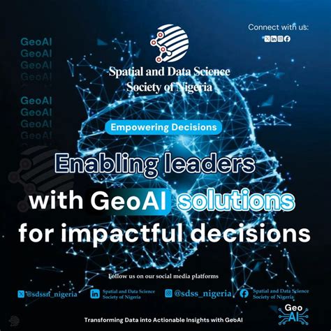 Spatial And Data Science Society Of Nigeria On Linkedin Geoai