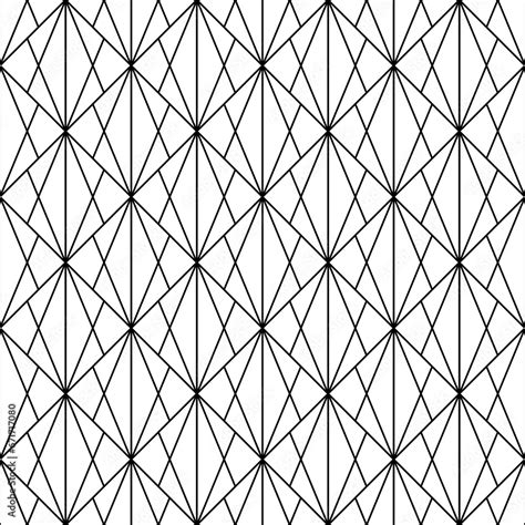 Interlocking Polygons Tessellation Background Seamless Surface Pattern Design With Triangles