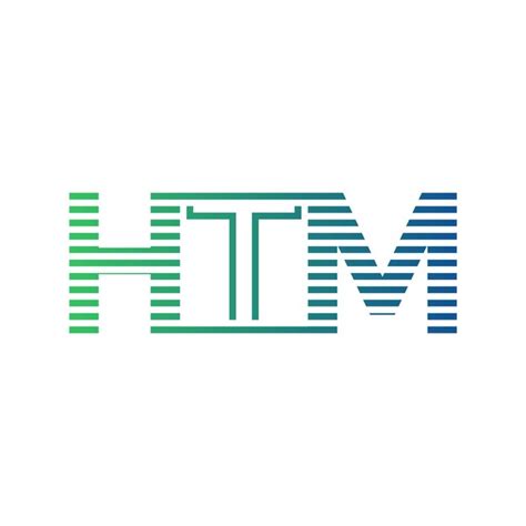 การออกแบบโลโก้ Htm สมัยใหม่ ตัวอักษร Htm ไอคอนแบรนด์ที่เรียบง่าย เป็น