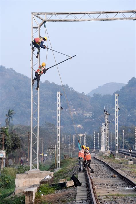 Electrification Works On N F Railway In Full Swing Krc Times