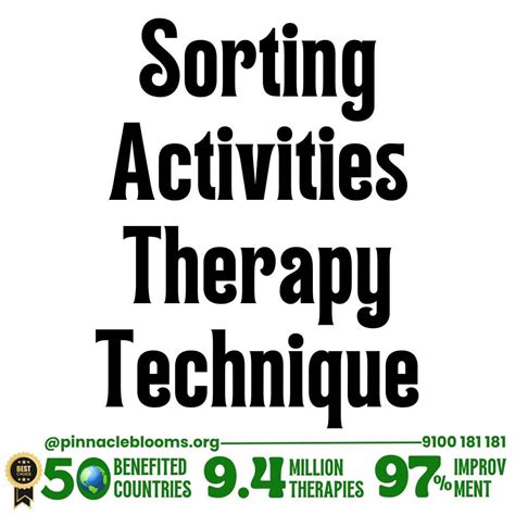 Empowering Lives With Sorting Activities Therapy Technique