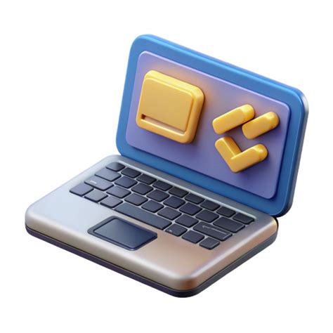 Serene Rustic Laptop With Coding Interface Isolated Element