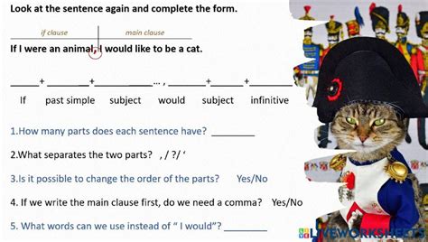 Second Conditional Form Worksheet Live Worksheets
