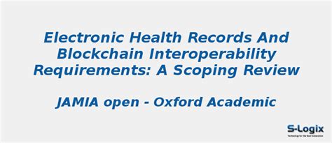 Electronic Health Records And Blockchain Interoperability S Logix