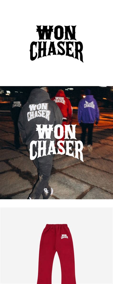 원체이서 빈티지 플레어 스웨트팬츠 레드 Won Chaser Kream