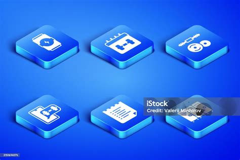 사물함 또는 탈의실 에너지 드링크 스포츠 트레이닝 프로그램 피트니스 앱 캘린더 피트니스 및 바벨 아이콘을 설정합니다 벡터 3차원