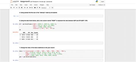 Solved Jupyter Assignment3 Last Checkpoint 2 Minutes Ago Autosaved 1 Answer