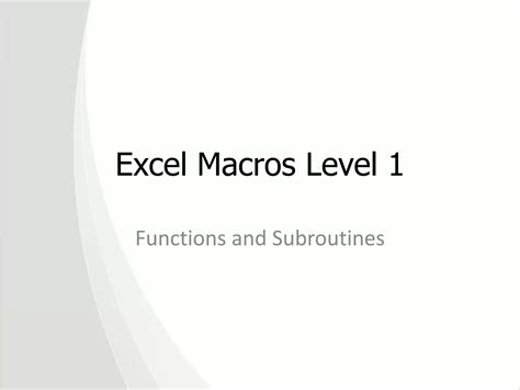Unit 6 Functions And Subroutines Part 22 Ppt