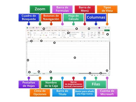 Interfaz Ms Excel Labelled Diagram