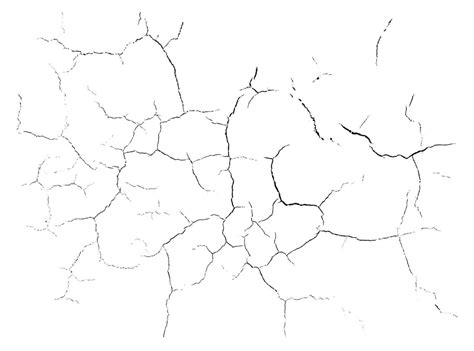 Natural Cracks Background Vector Overlay Texture Of Cracked Surface