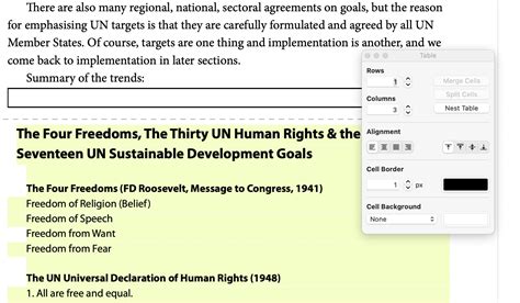 Basic Question Inserting A Table But Columns And Rows Uneditable