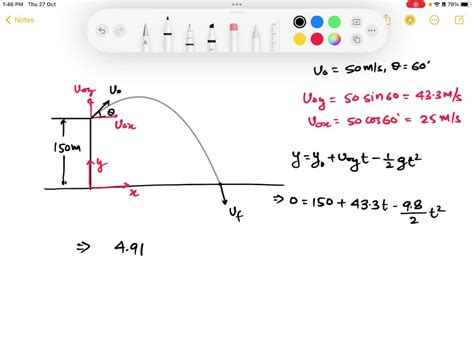 solved projectile is launched with an initial speed of 50m s at an