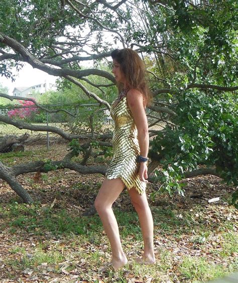 Gold Scale Scale Maille Scalemaille Dress With Copper Etsy