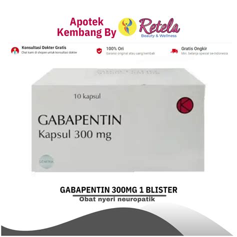 Jual Gabapentin 300mg 1 Blister 10 Capsul Novell Shopee Indonesia