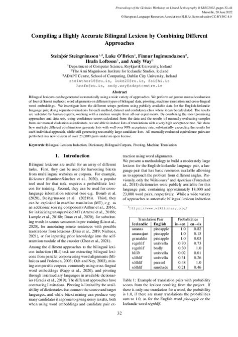 Pdf Compiling A Highly Accurate Bilingual Lexicon By Combining