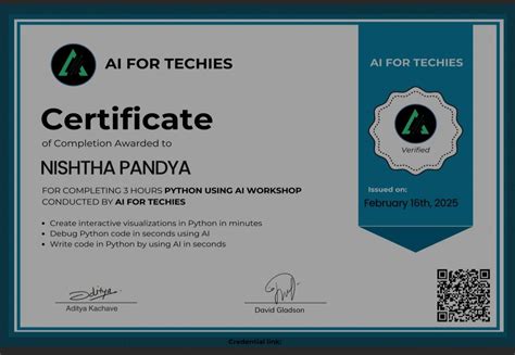 nishtha pandya on linkedin python ai skillsdevelopment lifelonglearning be10x