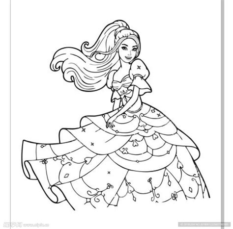 简笔画公主女孩设计图 图片素材 其他 设计图库 昵享网nipic Cn