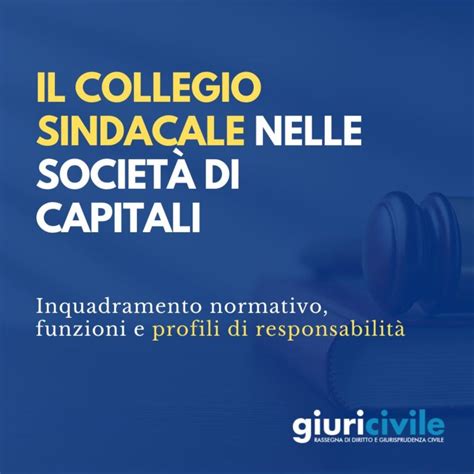 Il Collegio Sindacale Nelle Società Di Capitali