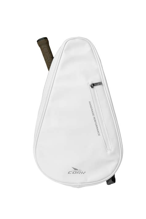 White Racket Cover Corkpadel