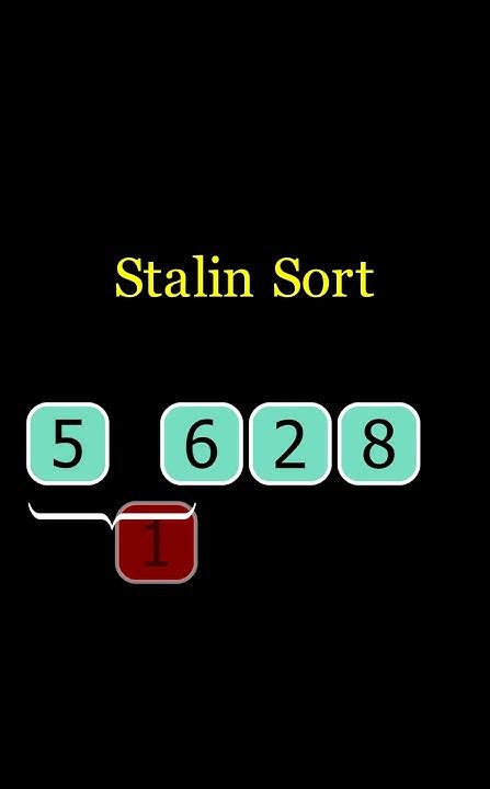 Stalin Sort Visually Explained Sortingtechniques Youtube