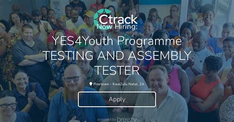 Yes4youth Programme Testing And Assembly Tester At Ctrack