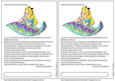 Ficha de Leitura Alice no País das Maravilhas