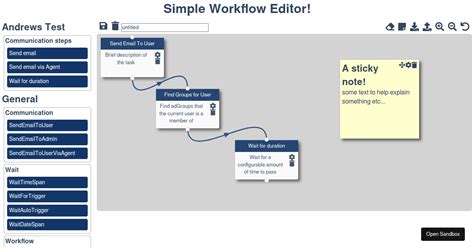 Workflow Editor Vuejs Codesandbox