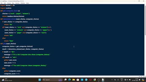 Anwarsha K On Linkedin Python Softwaredevelopment Rockpaperscissors
