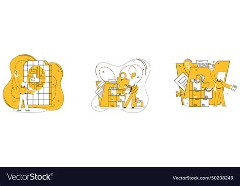 Data Mining Service In Cyberspace Unfolds Like Vector Image