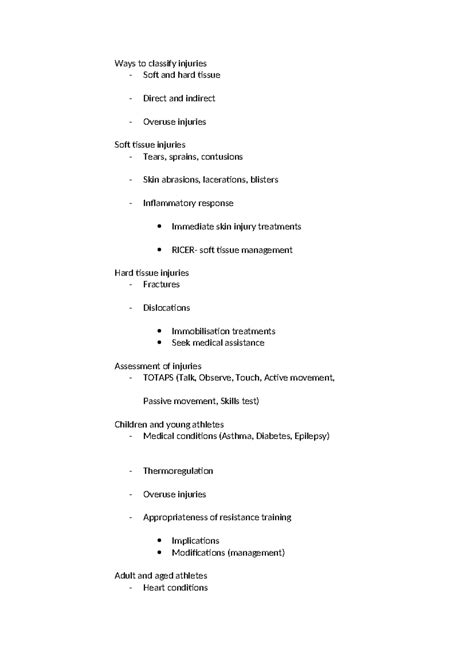 Scaffold Of Sports Med Pdh Ways To Classify Injuries Soft And