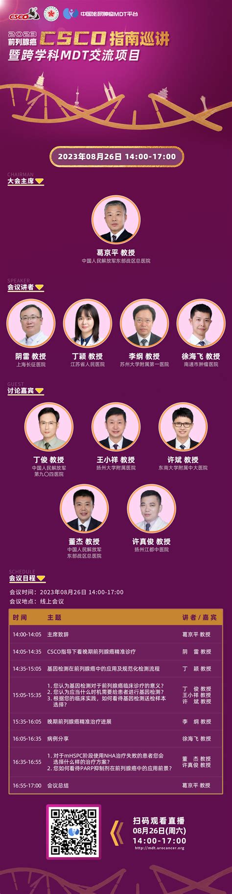 2023前列腺癌csco指南巡讲暨跨学科mdt交流项目