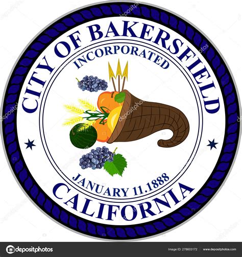 Coat Of Arms Of Bakersfield In Kern County Usa Stock Vector By ©dique