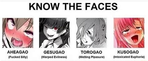 Know The Faces Wa Aheagao Gesugao Torogao Kusogao Fucked Silly