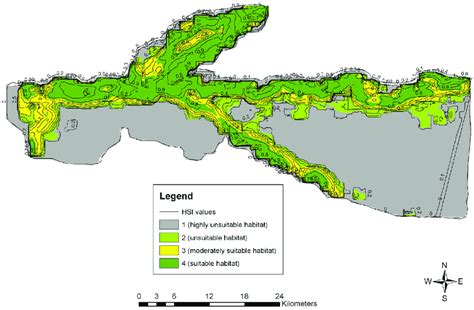 Habitat Suitability Index Map Download Scientific Diagram
