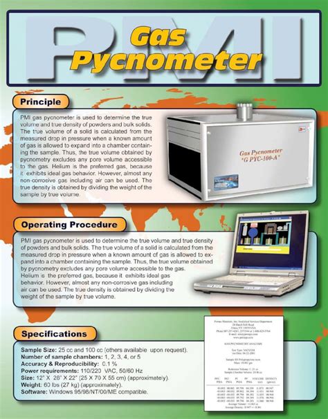 Pdf Gas Pycnometer Cas Arcas Ar