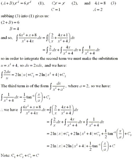 A Integration Of Rational Functions By Partial Fractions Improper Integrals