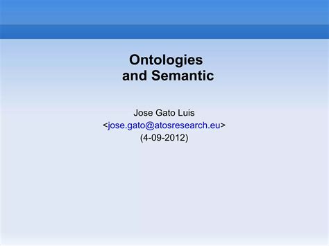 Ontologies And Semantic In Opensource Projects Ppt