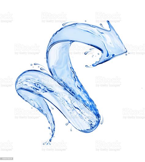 물 밝아진 흰색 배경에 고립의 나선형 화살표로 트위스트 물에 대한 스톡 사진 및 기타 이미지 물 물이 튀는 분무 Istock