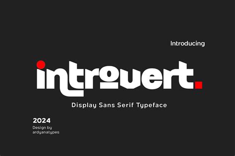 Introvert Font Ardyanatypes Fontspace