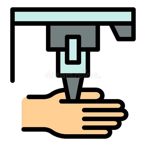 Printer Icon Outline Vector Ui Interface Stock Vector Illustration