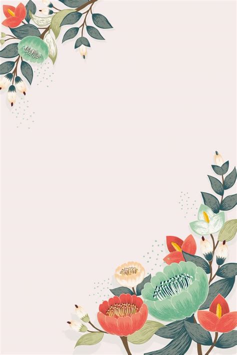 Floral Wedding Welcome Board Background