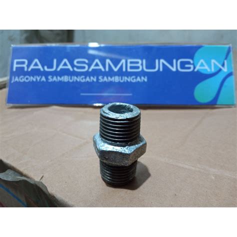 Jual Double Nepel Besi 3 4 Inch Nipel Nepple Sambungan Pipa Drat Luar Male Double Nipple Besi