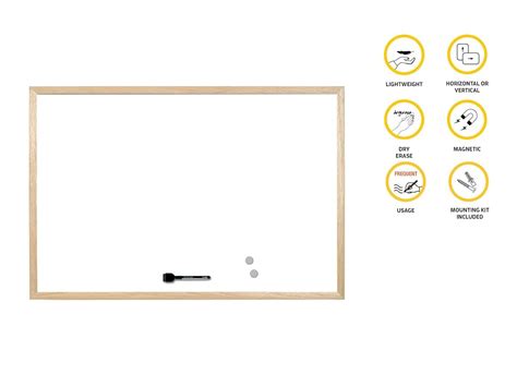 Lavagna A Secco Economica Lavagna Bianca Bi Office 900x600 Mm Con