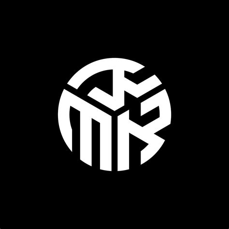 Kmk Letter Logo Design On Black Background Kmk Creative Initials