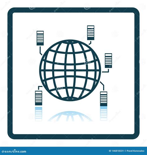 Big Data Icon Stock Vector Illustration Of Global Information 146818331