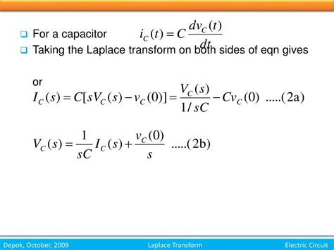 PPT Circuit Applications Of Laplace Transform PowerPoint Presentation ID