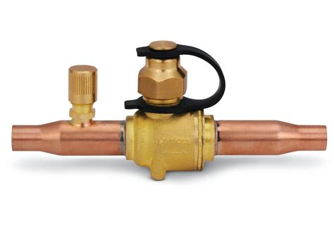 Danfoss Ball Valve With Access Port 1 38 Solder Connection 009l7057 From Reece