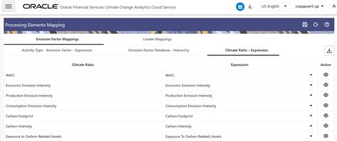 Emission Factor Mappings